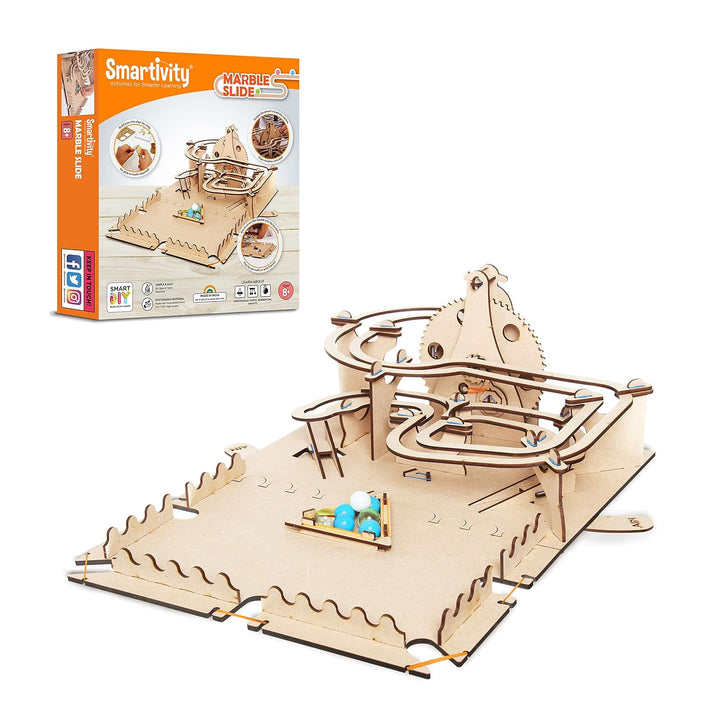 Smartivity Roller Coaster Marble Run STEM DIY Kit for Kids 8-14 Years ...