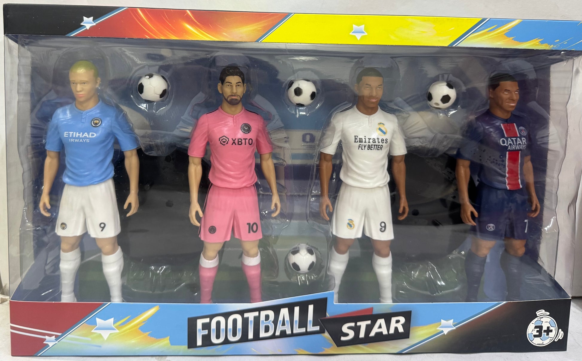 Football Star 4-Piece Action Figure Set – International Football Playe ...